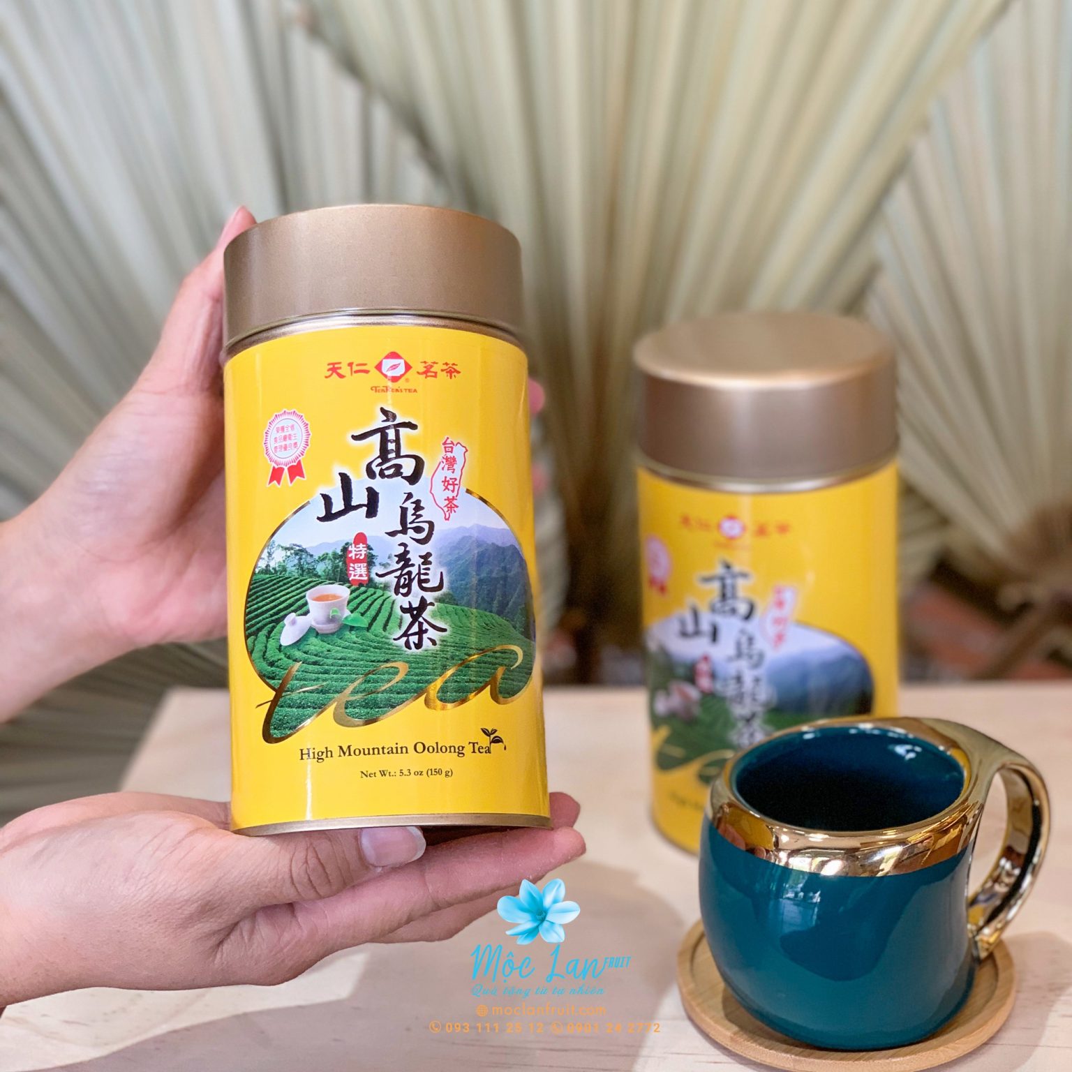 High Mountain Oolong Tea Taiwan 150gr (Trà Oolong Cao Sơn Hộp Thiếc ...